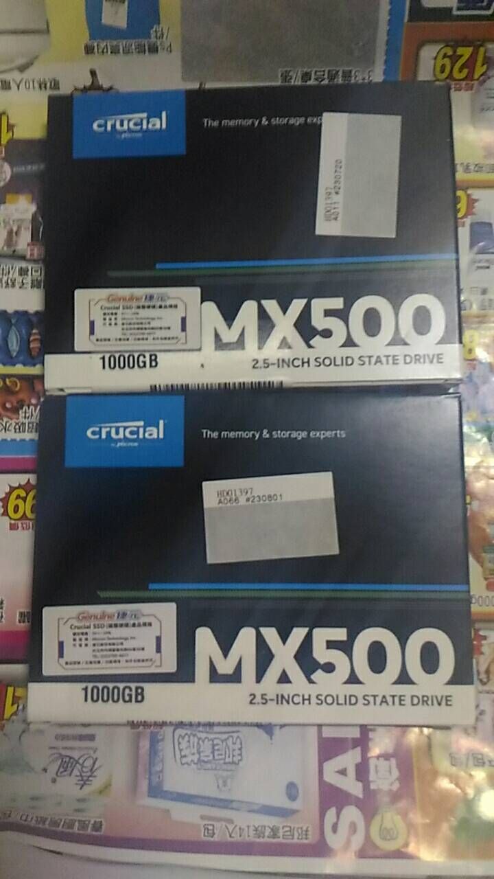 [全新免運] 美光 Micron Crucial MX500 1T 1TB 2.5吋 SATA3 固