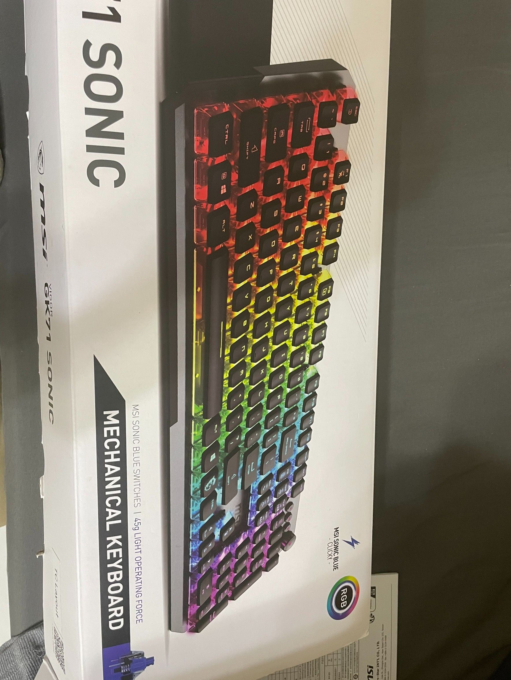 MSI VIGOR GK71 SONIC Blue TC
